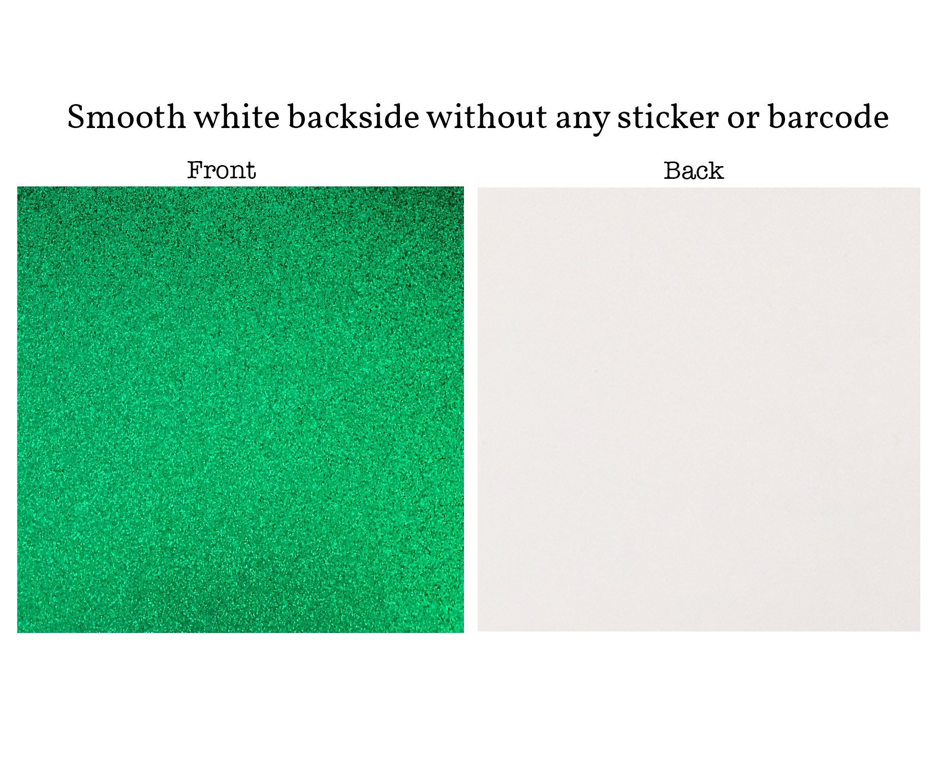 Crafasso 12" x 12" 300gms Heavy & Premium Glitter cardstock, 15 Sheets, Green