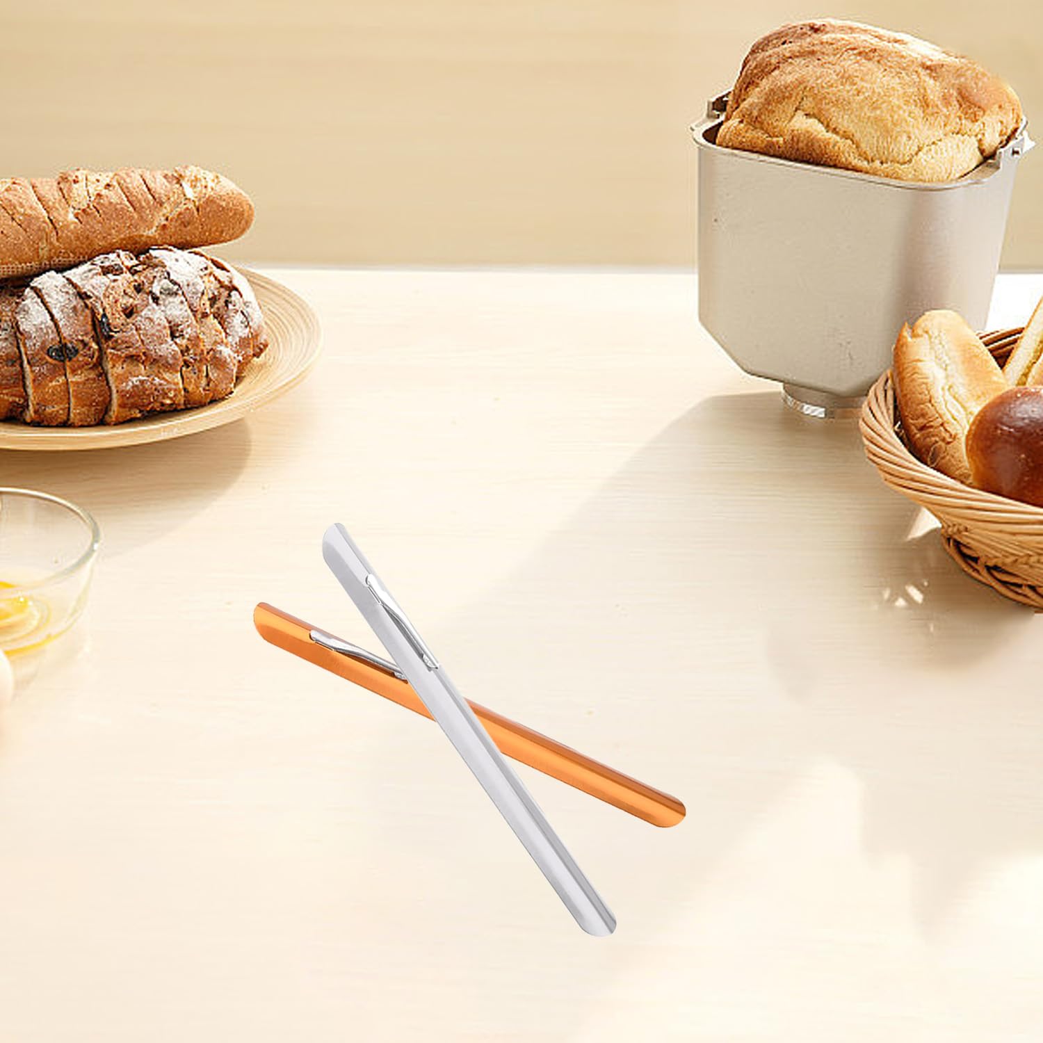 Ragyzity Restaurant Crumb Sweepers, Crumbers for Servers, Table Crumb Sweepers Bread Crumber Cleaner, Aluminum Crumb Scraper Crumber Tool for Restaurants, Homes, Servers, Waiters(8pcs)