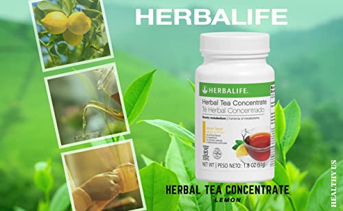 Herbalife TEAPACK Herbal Tea Concentrate: Lemon Flavor 30 Packets (1.7g), Boosts Metabolism, On The Go, Natural Flavor, No Artificial Sweeteners, Gluten-Free