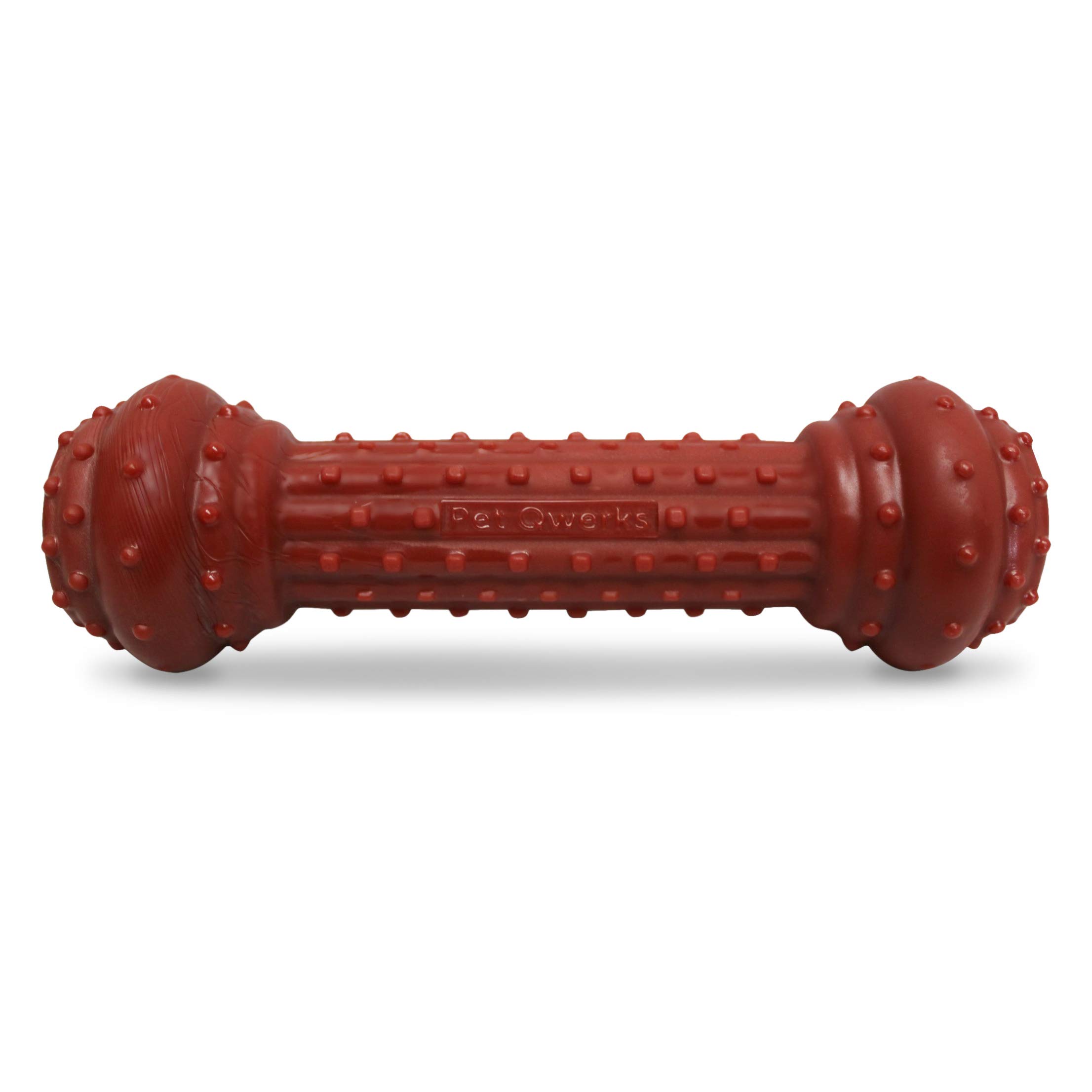Pet Qwerks Bongo BarkBone - Nylon Dog Bone for Aggressive Chewers - Prime Rib Flavor - Large