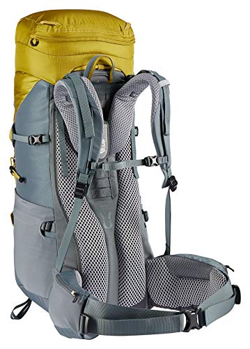 DEUTER Unisex โ Adult's Aircontact Lite 50+10 Trekking Backpack, Turmeric-Teal, 60 L