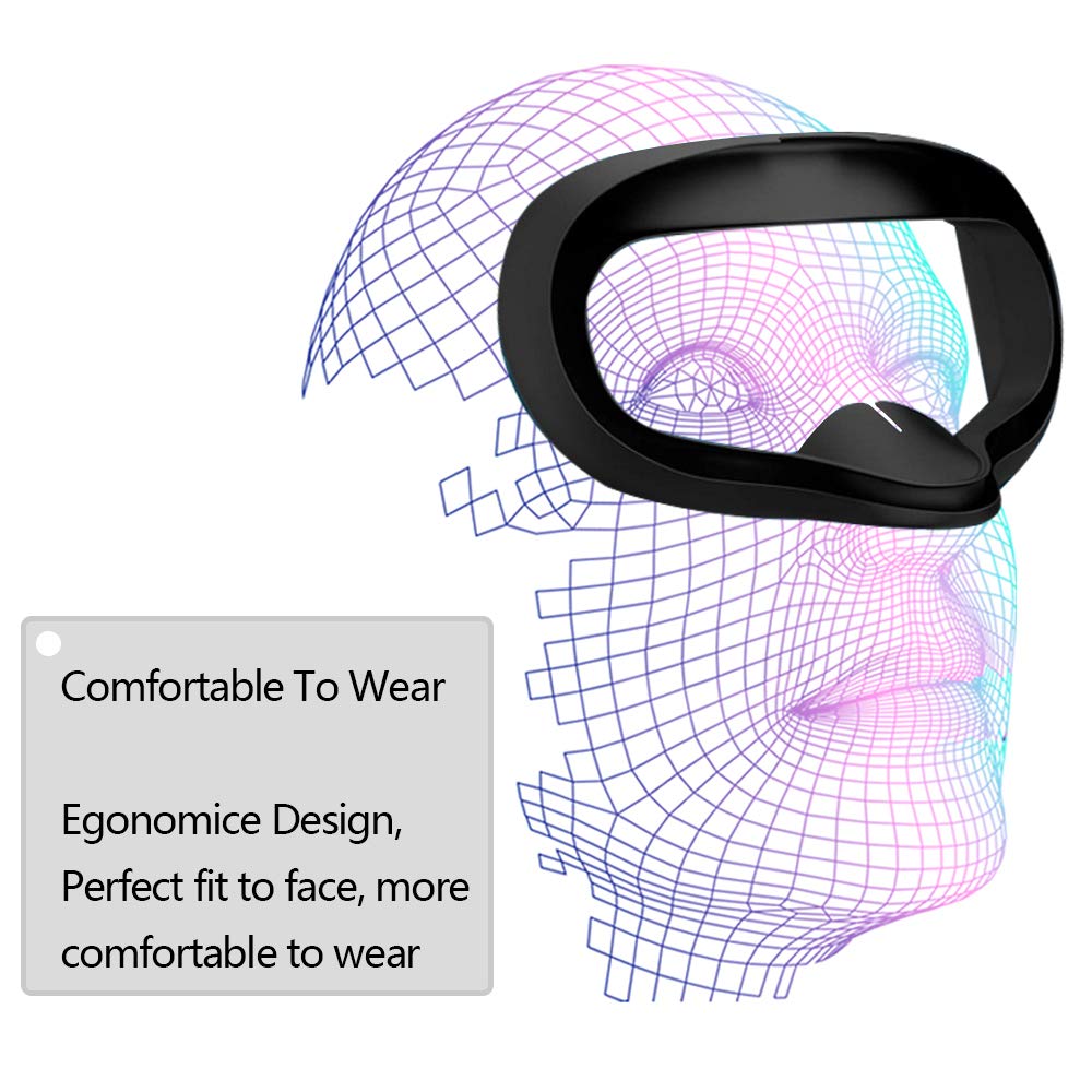 dethinon Link Cable 10ft, Compatible for Oculus Link Cable & VR Face Silicone Cover Mask Compatible for Oculus Quest Face Cushion Cover Sweatproof Lightproof 2in1