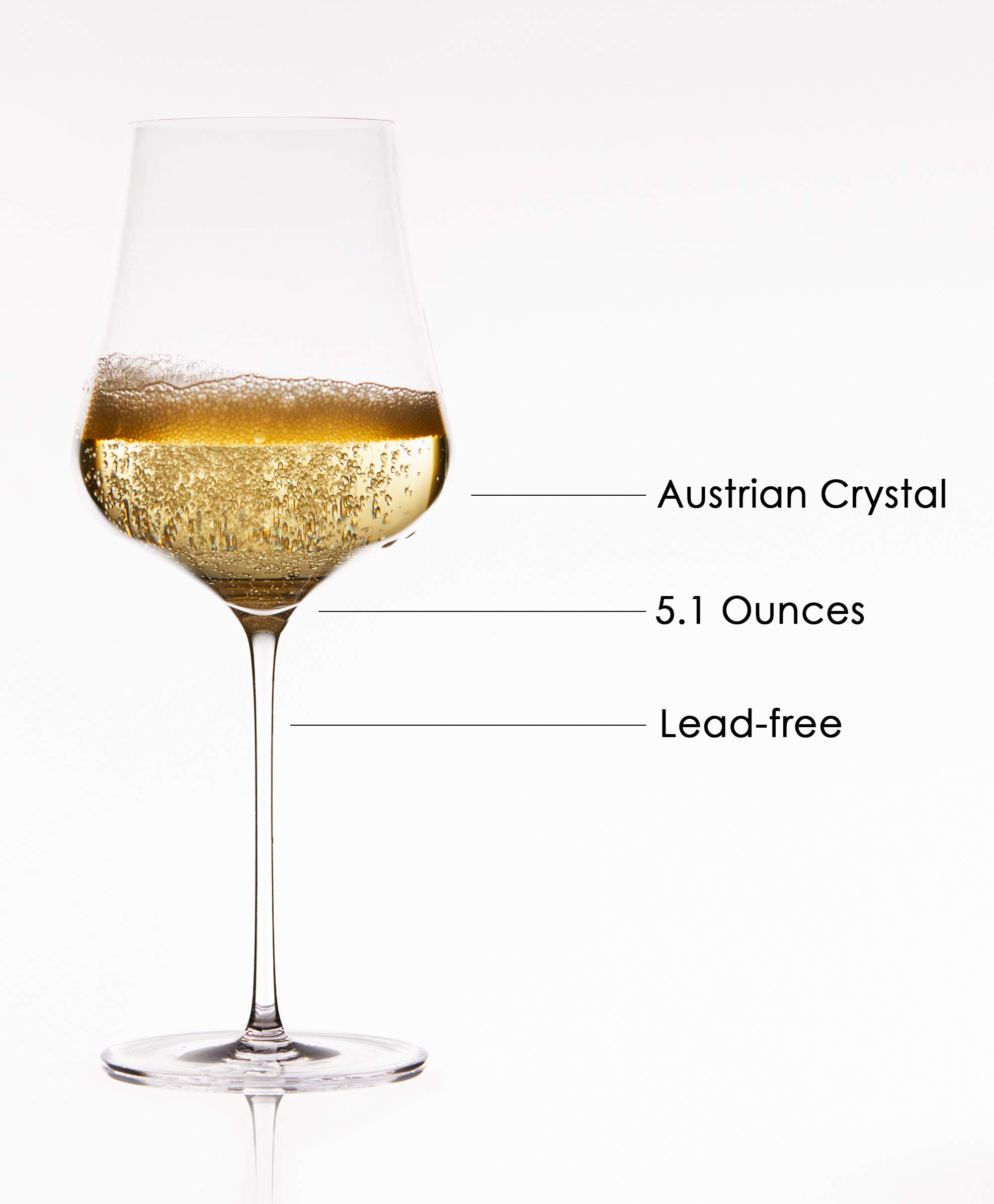 Gabriel-Glas Bundle - 2 items Set of 2 - Austrian Crystal Wine Glass -StandArt Edition, Microfiber Wine Glass Towel
