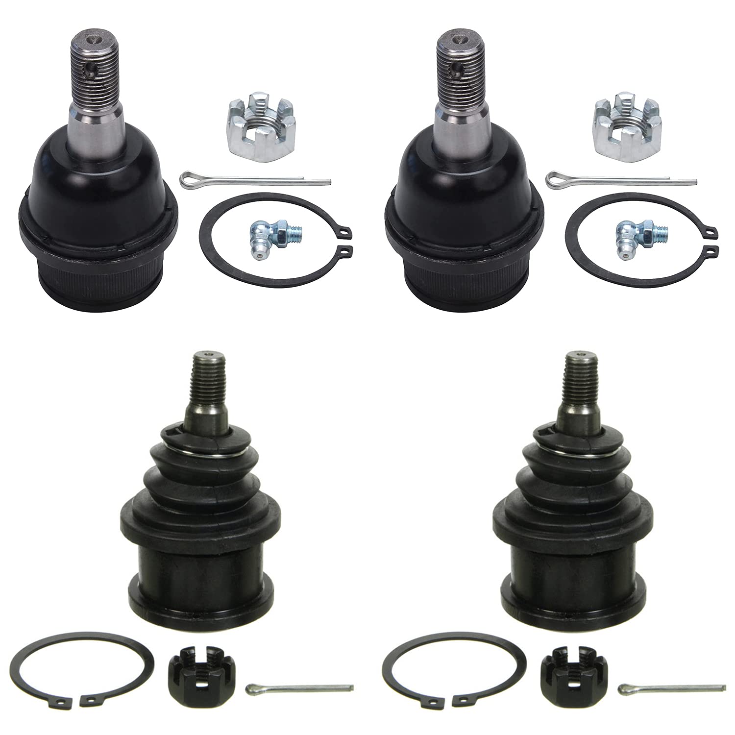 Detroit Axle - 4 Front Ball Joints for Ford F-150 F-250 Expedition Lincoln Navigator Upper and Lower Ball Joints Replacement