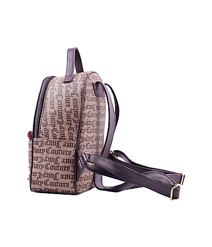 Juicy Couture Pullout Pouch Backpack Taupe/Dark Brown One Size