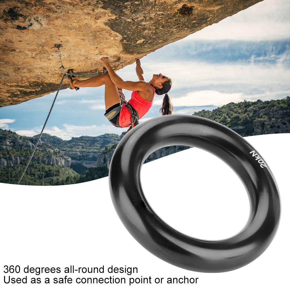 DEALPEAK Rappel Ring 20KN Multifunctional Aluminum Alloy Rock Climbing Descender Rigging O-Ring Downhill Ring Equipment for Climber Arborist Tools Accessory