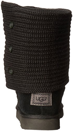 UGG Women's Classic Cardy Winter Boot, Black, 10 B US