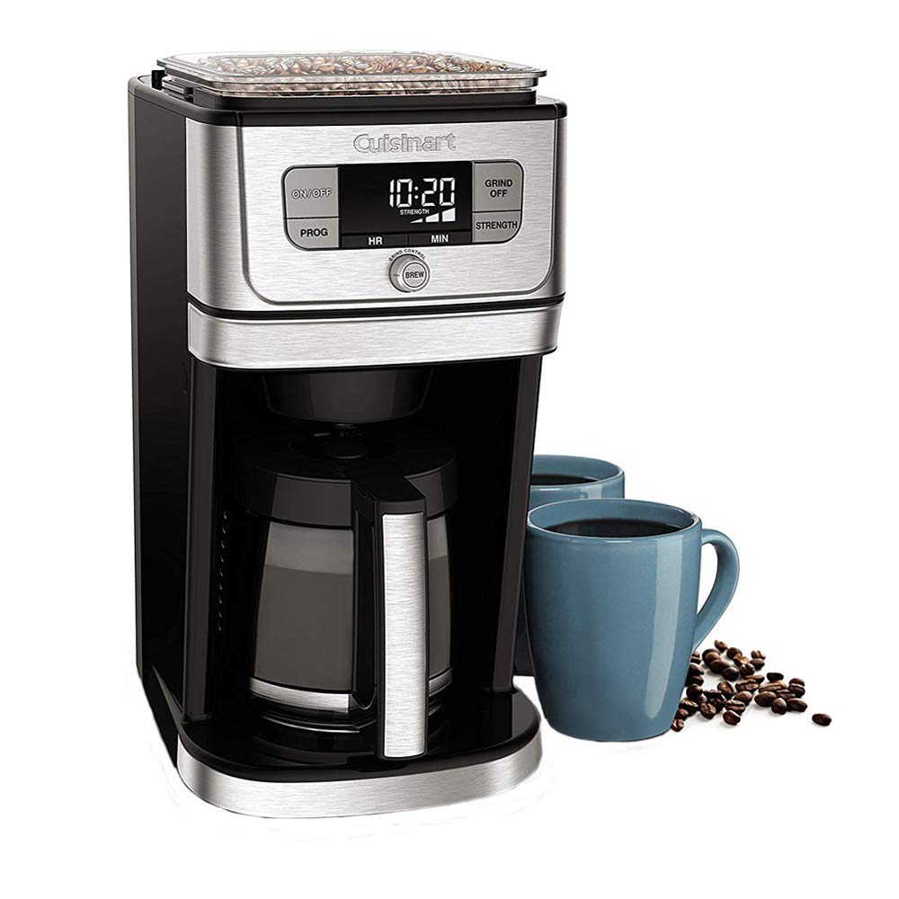 Cuisinart DGB850 Burr Grind & Brew 10 Cup Coffeemaker Silver (DGB-850) with 1 YR CPS Enhanced Protection Pack