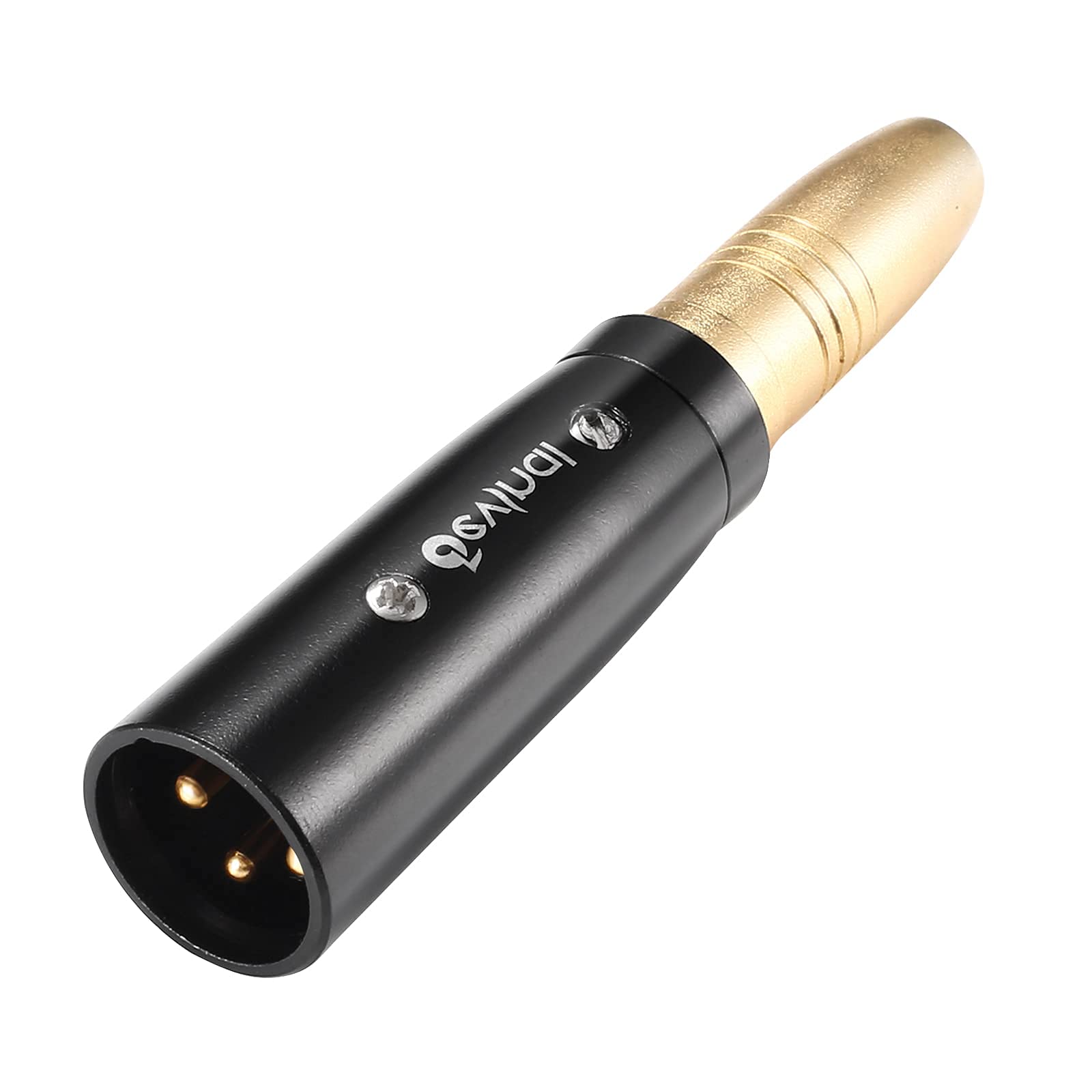Devinal 1/4" Female to XLR Male Adapter, Upgraded Gold-Plated 6.35mm Female Stereo/Mono to XLR Male Plug Connector