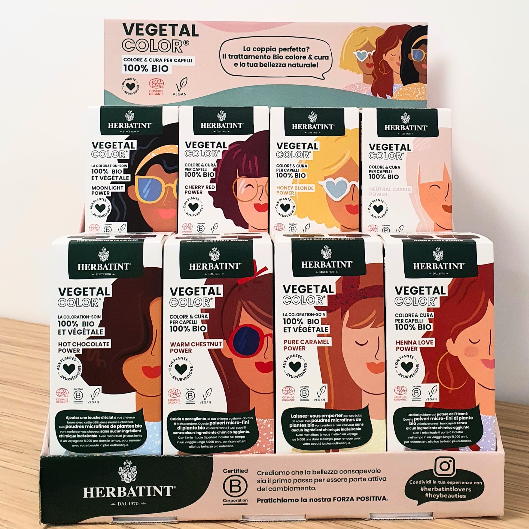 Herbatint Organic Henna Love Power Vegetal Colour 3.53 oz