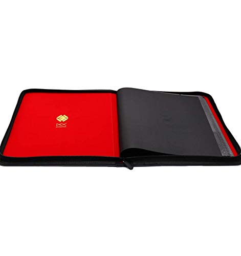 Dex Protection Zipper Card Binder, 12 | Stores 480 Gaming Cards | Velvet Lined Interior, Padded Finish