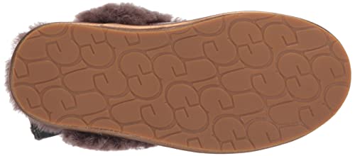 UGG Women's Scuffette II Metallic Sparkle Slipper, Bronze, 6