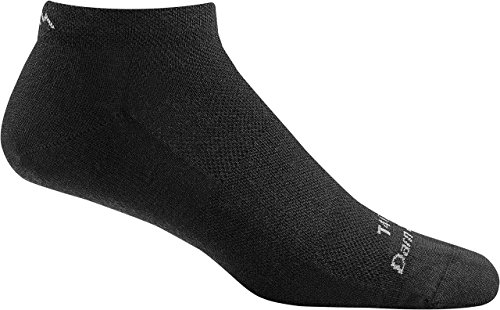 Darn Tough Tactical No Show Light Socks (T4037) Unisex – (Black, Large)