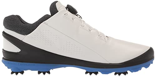 ECCO Men's Biom G 3 BOA Gore-Tex Golf Shoe, White/Black, 10-10.5