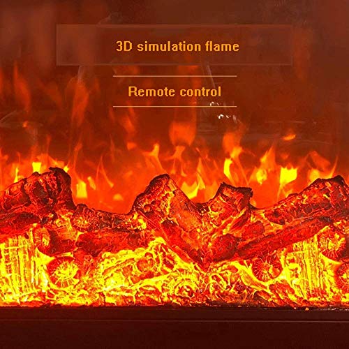 JYCCH Electric Fireplace Wall-Mounted 700mm Built-in Electric Fireplace Electric Fireplace Portable Electric Stove with Realistic Wood fire Flame Effect Adjustable tat overheating
