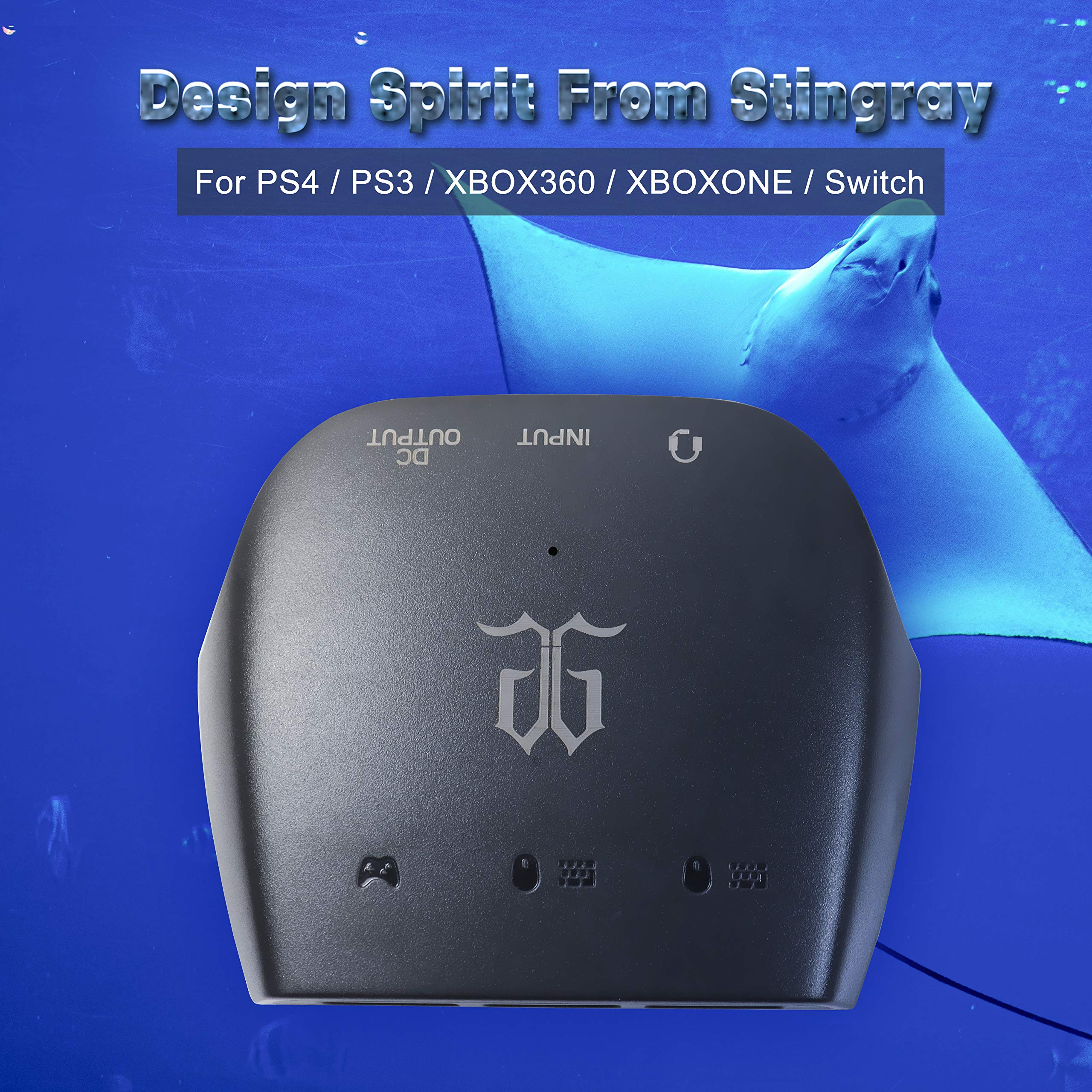 DGG [Support 3.5mm Headset] ST-C2 Keyboard and Mouse Converter Adapter for Switch/Xbox one/Xbox 360/PS4/PS3. Perfect for Games Like FPS,TPS,RPG and RTS,etc.