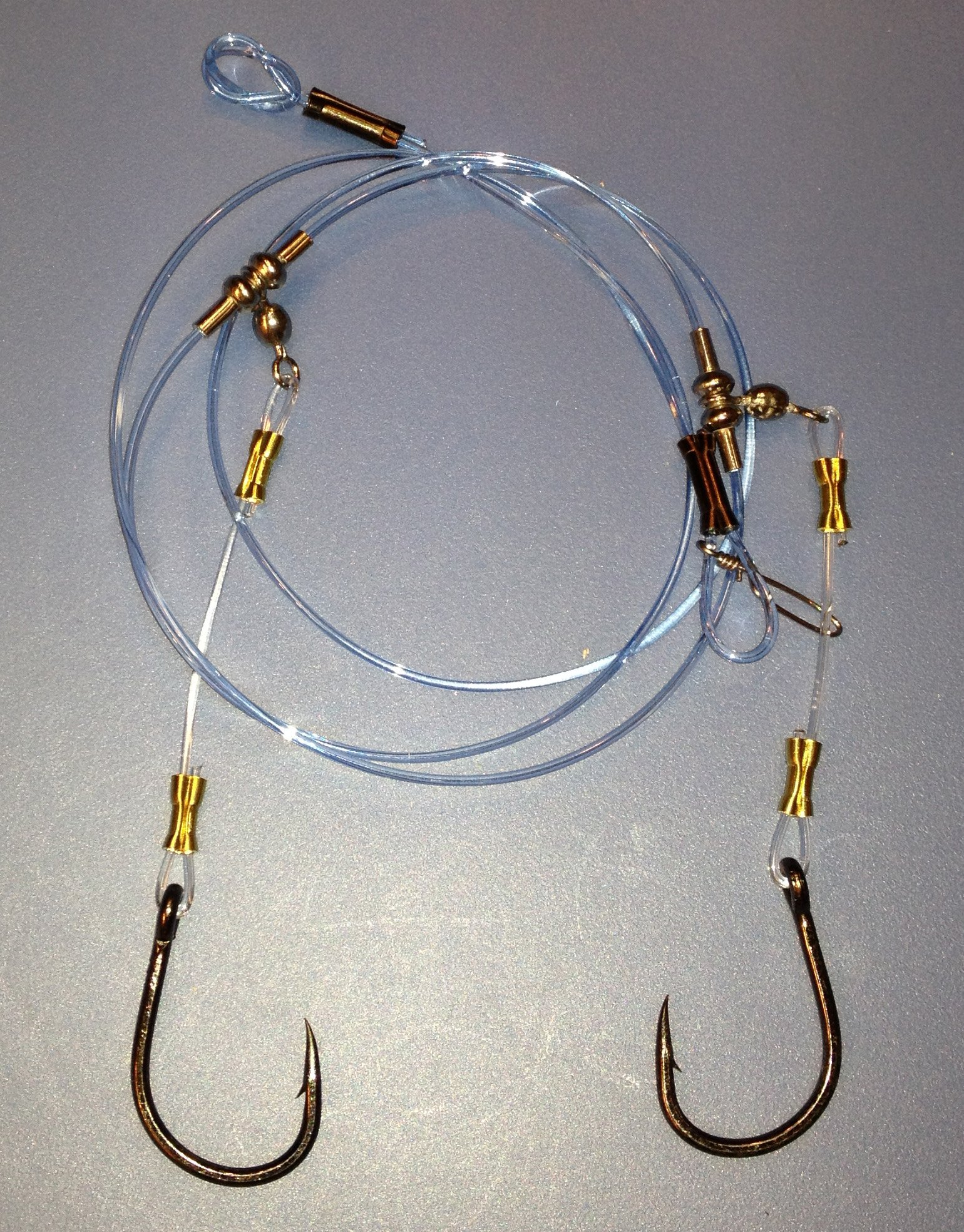 Deep Drop Bait Rig (Naked, no Skirt, Three 3/0 Circle Hook)