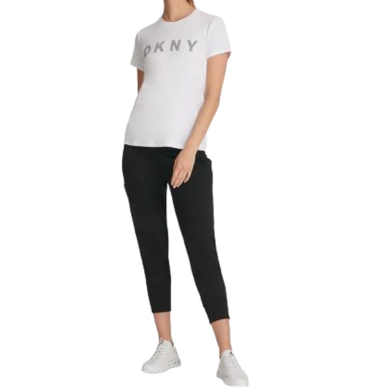 DKNY Sport Women's Logo T-Shirt (White, Small)