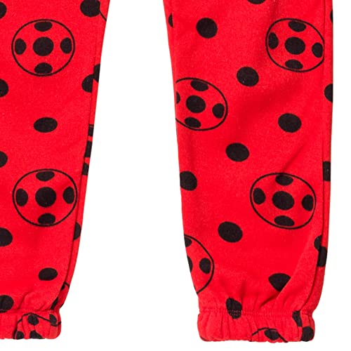 Miraculous Ladybug Little Girls Fleece 2 Pack Leggings Black/Red 6