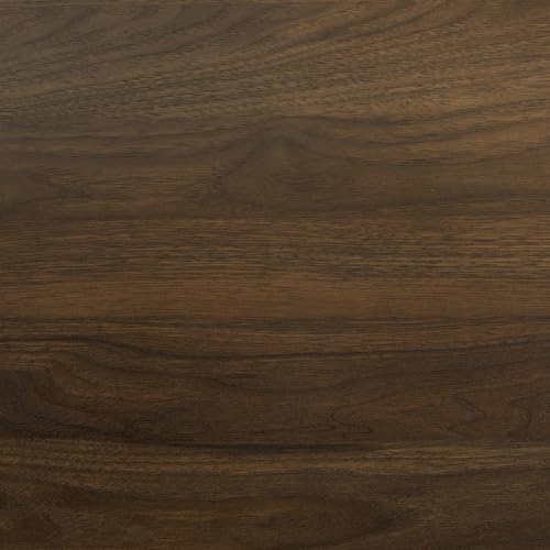 Walker Edison 2 Shelf Industrial Wood Metal Bookcase Tall Bookshelf Storage Home Office, 60 Inch, Dark Walnut