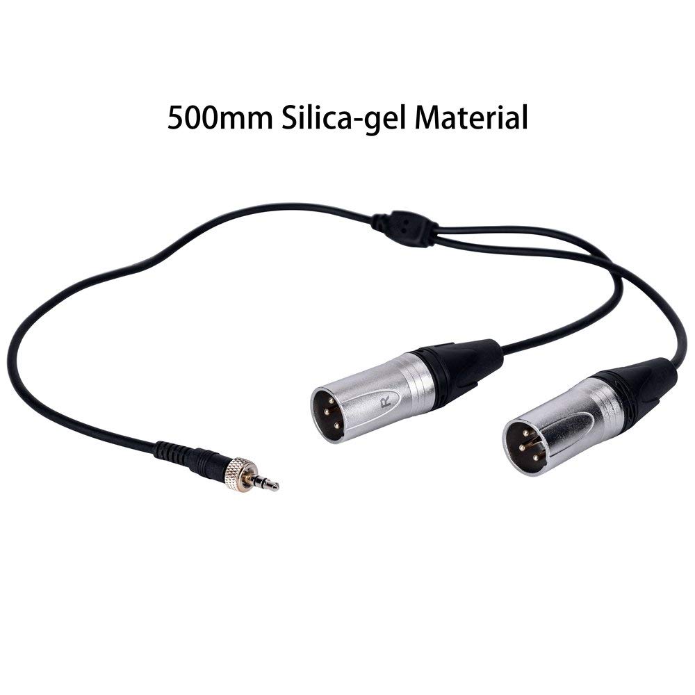 comica CVM-DS-XLR 3.5mm TRS to Dual XLR Stereo Audio Output Cable Wireless Microphone Systems
