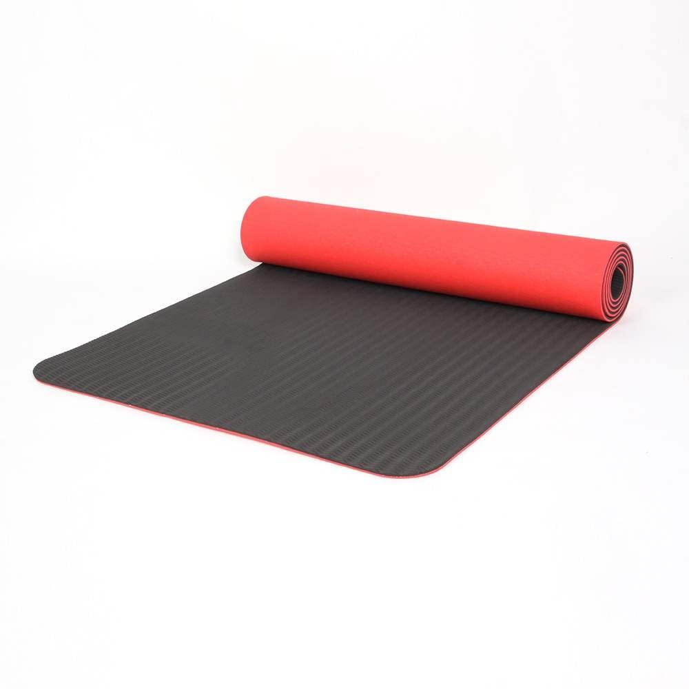 Eco-Friendly Fitness Waterproof Non Slip Workout Yoga Mats 1/4" Thickness (RED)