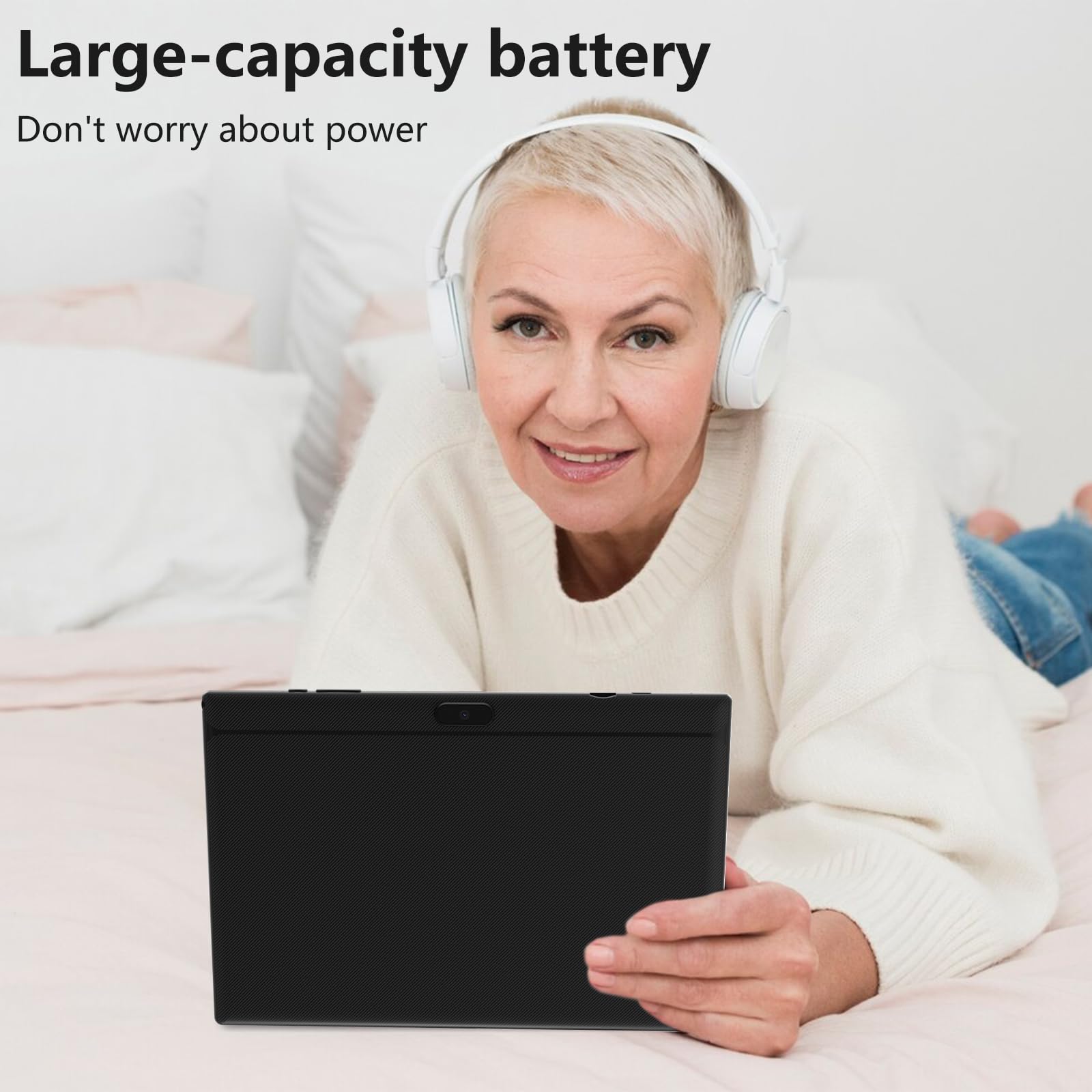 CUPEISI Tablet 10.1 inch, Android 11 Tablets, 64GB ROM 2GB RAM 512GB Expandable, Tablet PC with 6000mAh Battery, 8MP Dual Camera, WiFi, BT, 1280 * 8000 IPS HD Touch Screen, GMS Certified Tableta