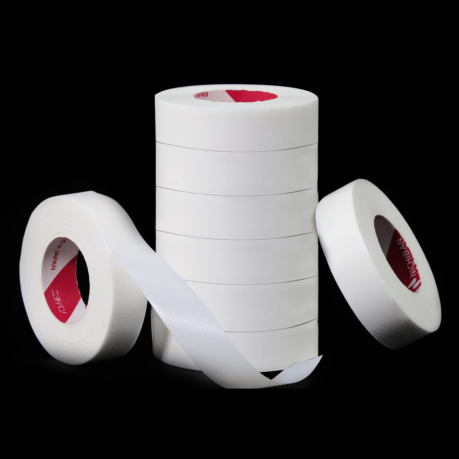 EMEDA Eyelash Extension Eye Tape 8 Rolls White Paper Breathable Micropore Fabric Medical Tape Under Eye for Lash Extensions Supplies Individual Eye Lashes Tools (8 Rolls 7m Each Roll)