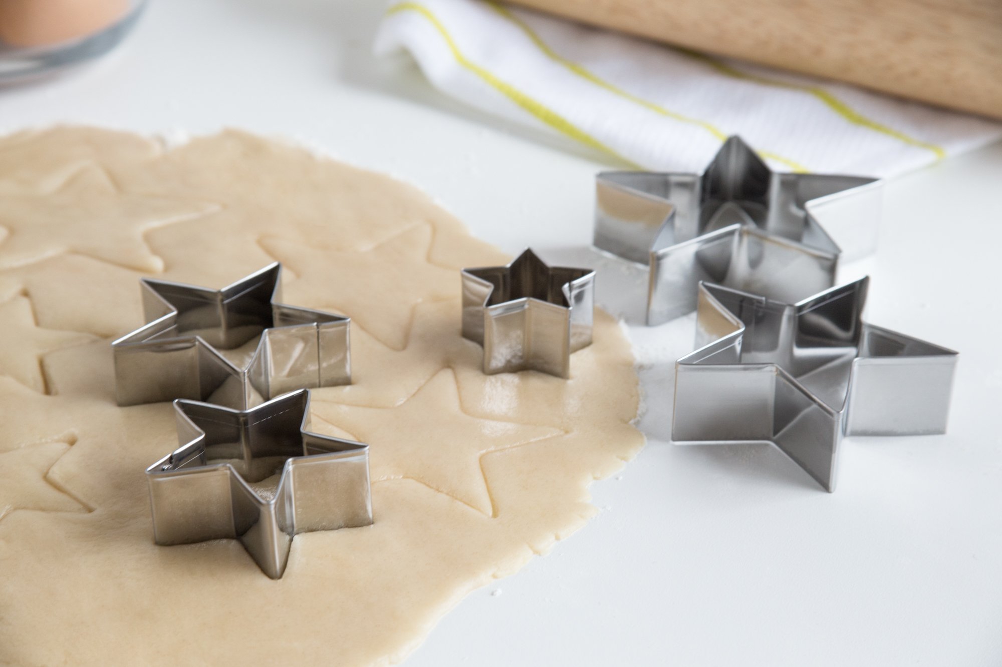 Fox Run Star Cookie Cutter Set, Set of 5, Silver