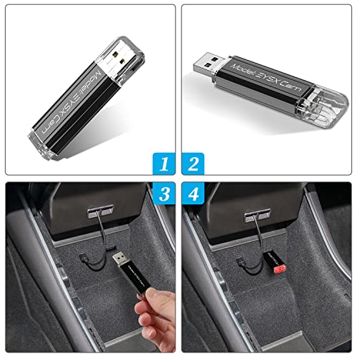 Dashcam Flash Drive for Tesla Model Y/3/S/X Sentry Mode Pre-Configured, Fast, SLC USB Drive for Tesla Model 3/S/X/Y - 32 GB