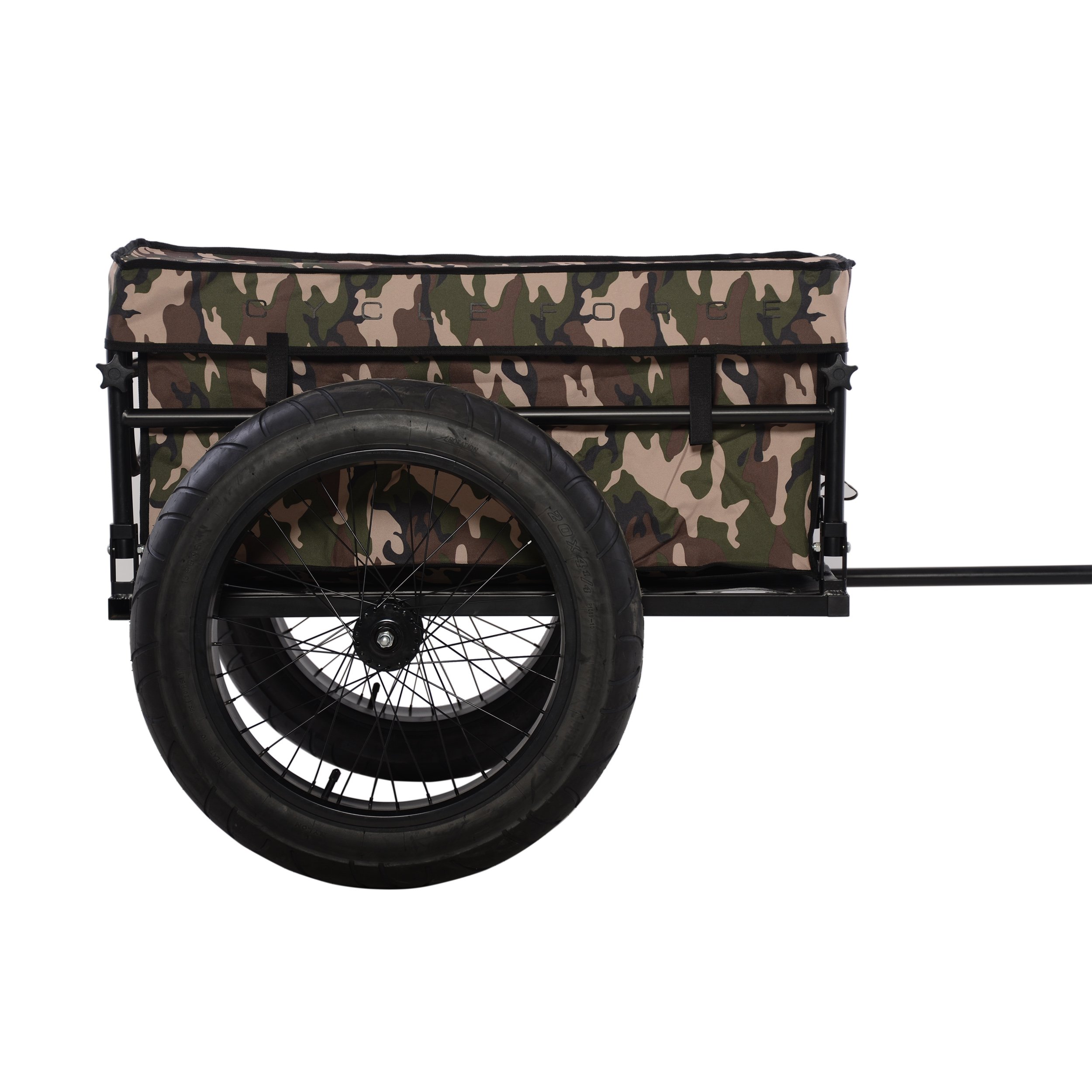 Cycle Force Voyager Outdoors Bicycle Cargo Trailer with Open Compartment