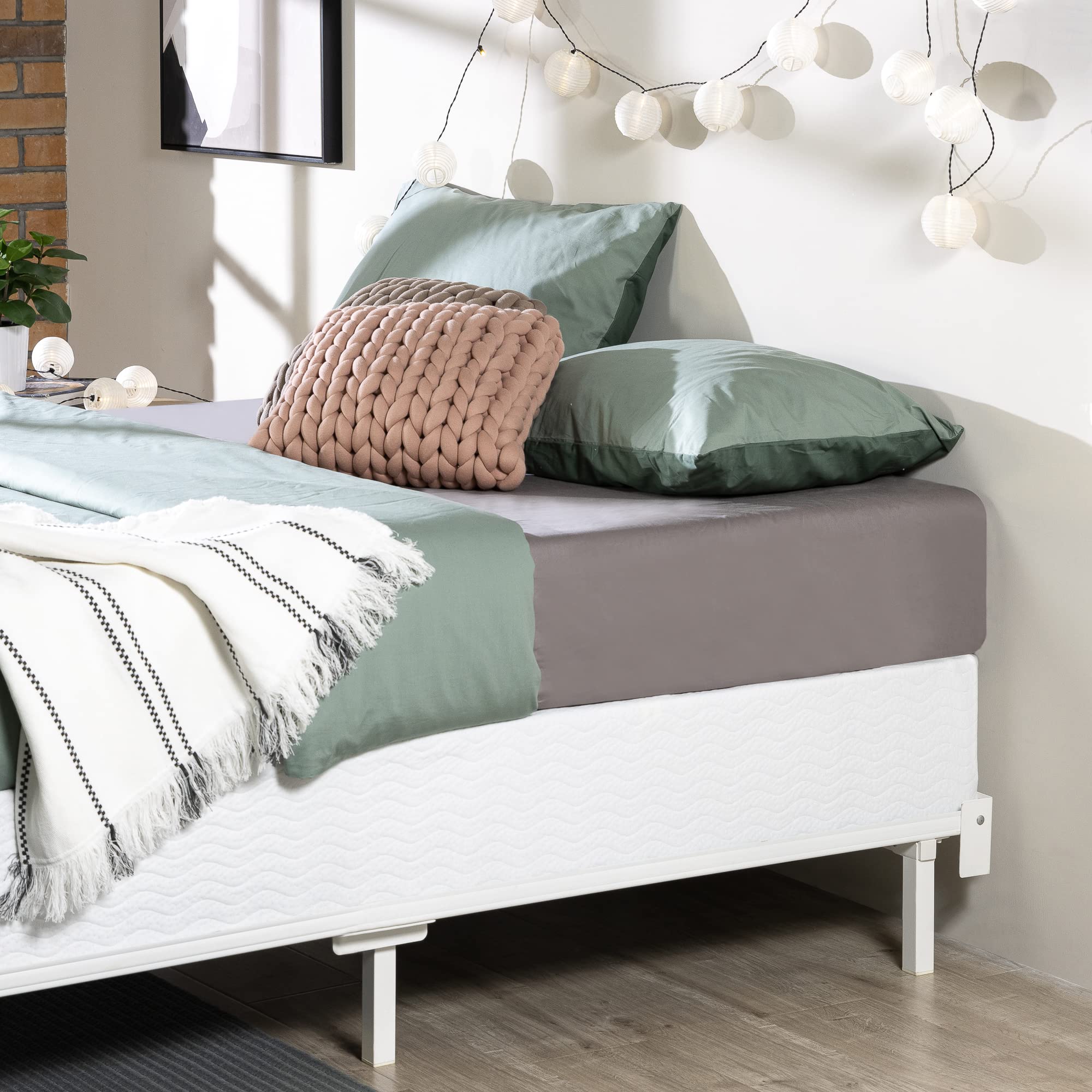 ZINUS 9 Inch Metal Smart Box Spring, Mattress Foundation, Strong Metal Frame, Easy Assembly, California King
