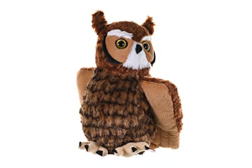 Wild Republic Great Horned Owl Plush, Stuffed Animal, Plush Toy, Kids Gifts, Cuddlekins 12", Model Number: 12310