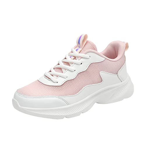 FASDNENDYS Womens Shoes Large Size Casual Shoes Womens Mesh Front Lace Up Mesh Breathable Slide on Athletic Shoes Women