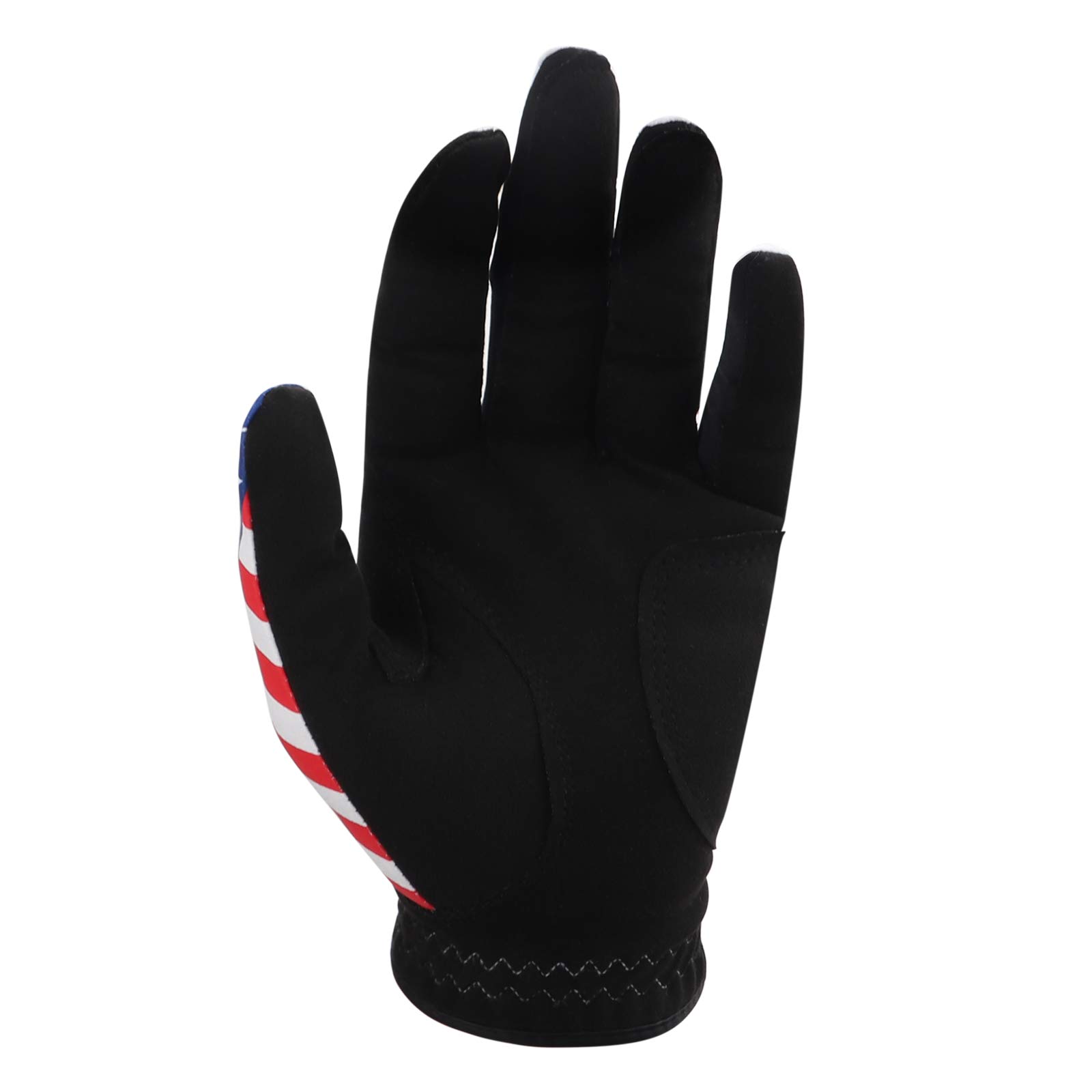 Craftsman Golf US Flag Stars Golf Glove White, Worn on Left Hand (M/L, 3pcs)