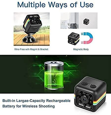 Hidden Spy Home Security Camera Mini WiFi Wireless Camera Small Cam,Home Camera for Pet/Baby,Outdoor/Indoor Camera Wireless,for Mobile Phone Applications in Real Time