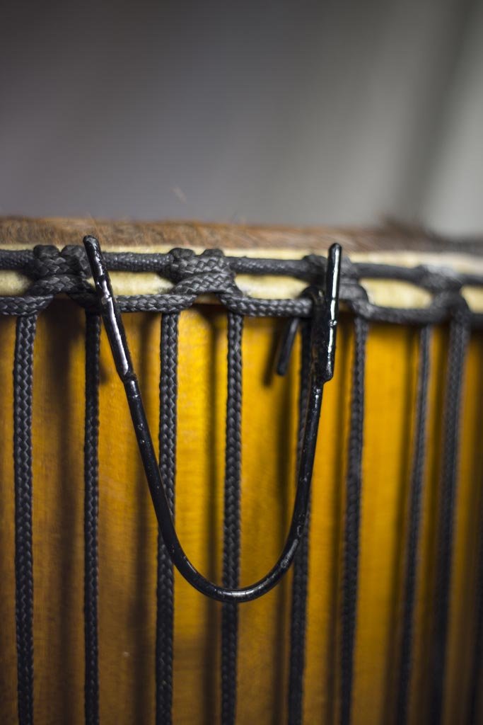 Doundoun Drum made of Mahogany finish a set, 16"x14", 20"x16", 24"x18" (Set)