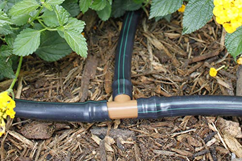 Habitech Irrigation Fittings Kit for 1/2" Tubing - 20 Piece Set - 6 Tees, 6 Couplings, 2 Elbows, 6 End Cap Plugs - Barbed Connectors for Rain Bird and Compatible Drip or Sprinkler Systems