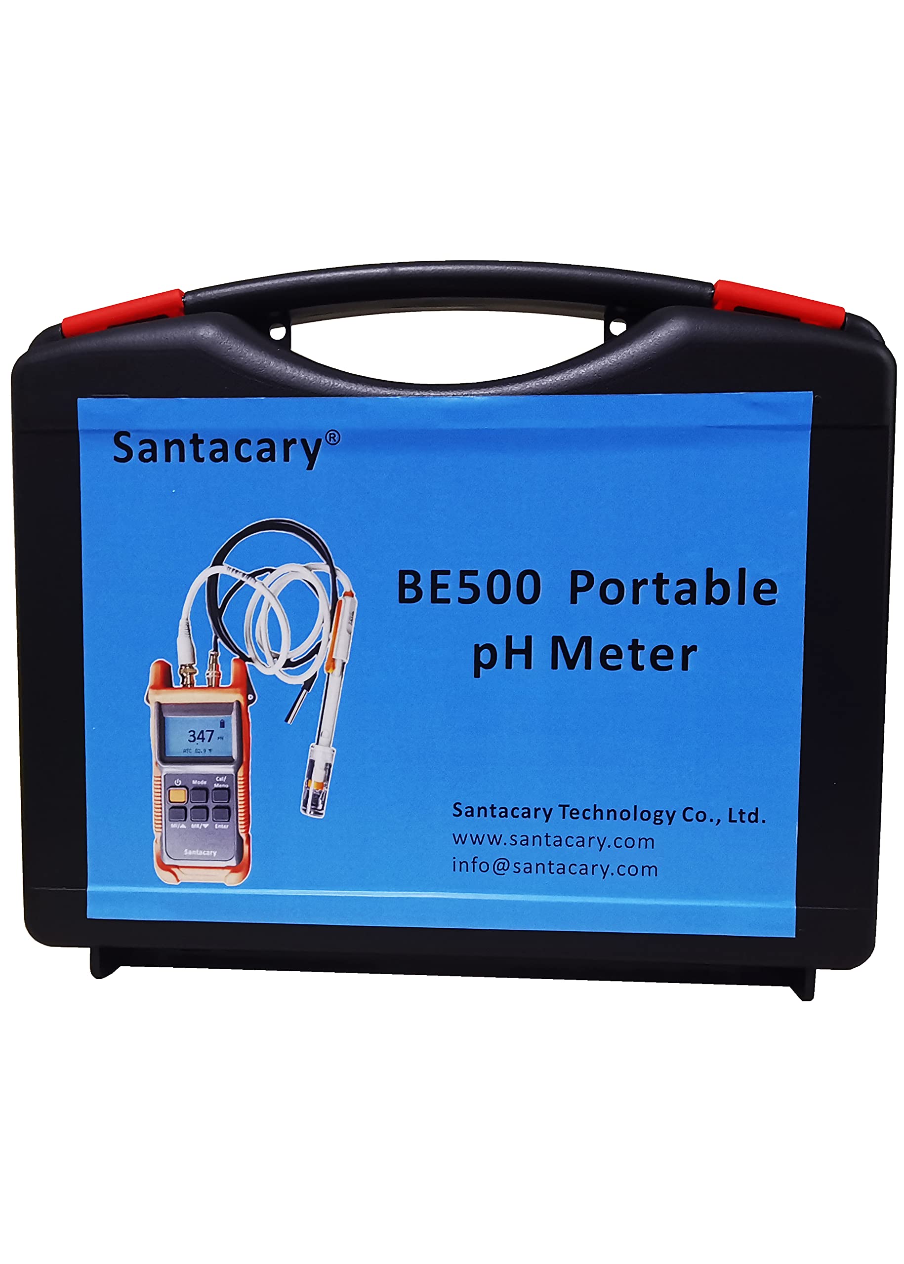 pH Meter, 0.01 pH Accuracy, 0-14.00 pH Measuring Range, 1 to 3 Points Calibration for Precise pH Measurement, Portable