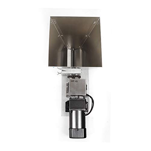 LOHISHILO 4L Electric Grain Grinder Mill Corn Grinder Barley Feed Malt Crusher Grain Mill Homebrew with Hopper 60W, 75 RPM, Steel Materialfor Rice, Corn, Grain, Coffee, Wheat