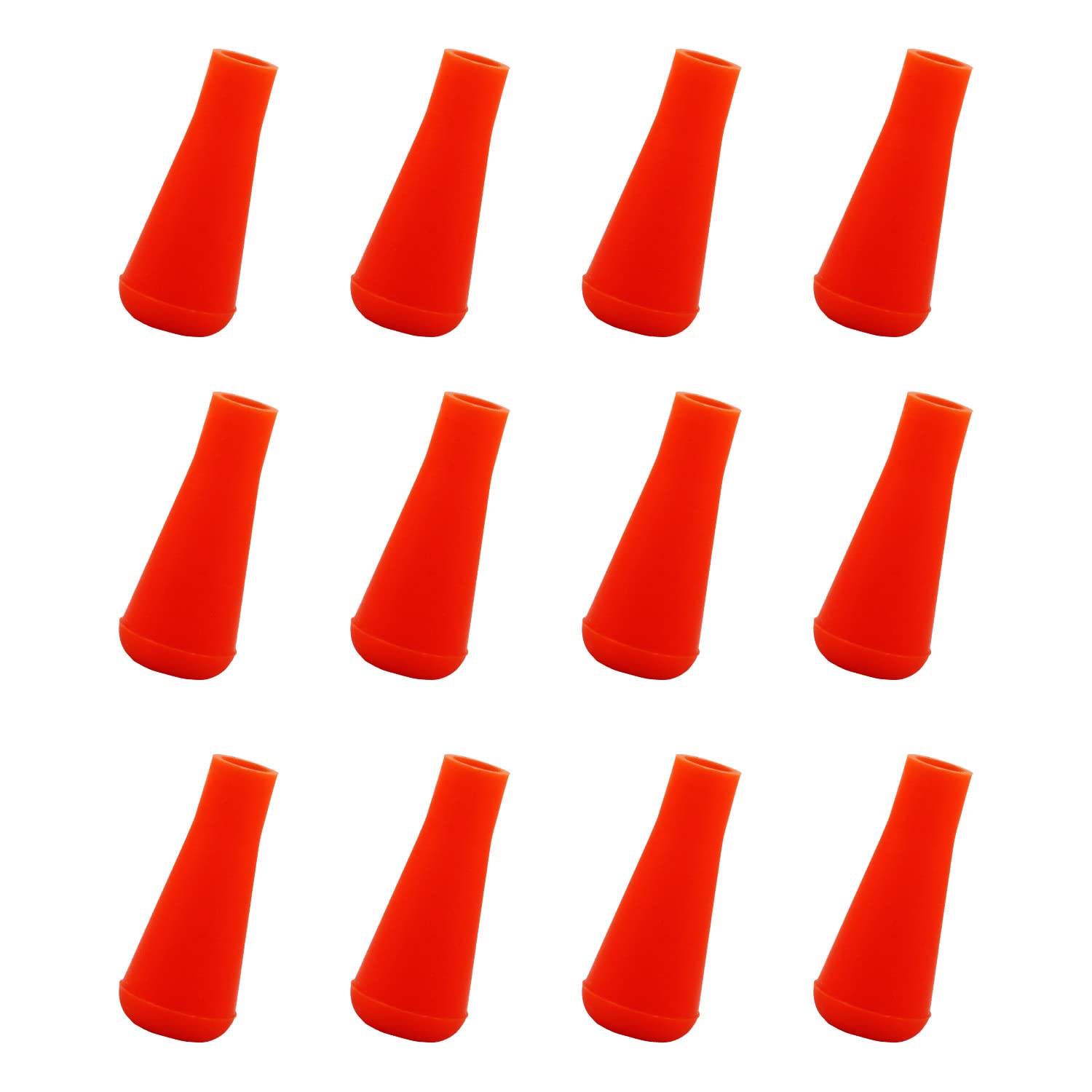 FENJANER Archery Soft Rubber Arrowheads Practice Safety Arrow Tips Hunting Game(Pack of 12) (Red)