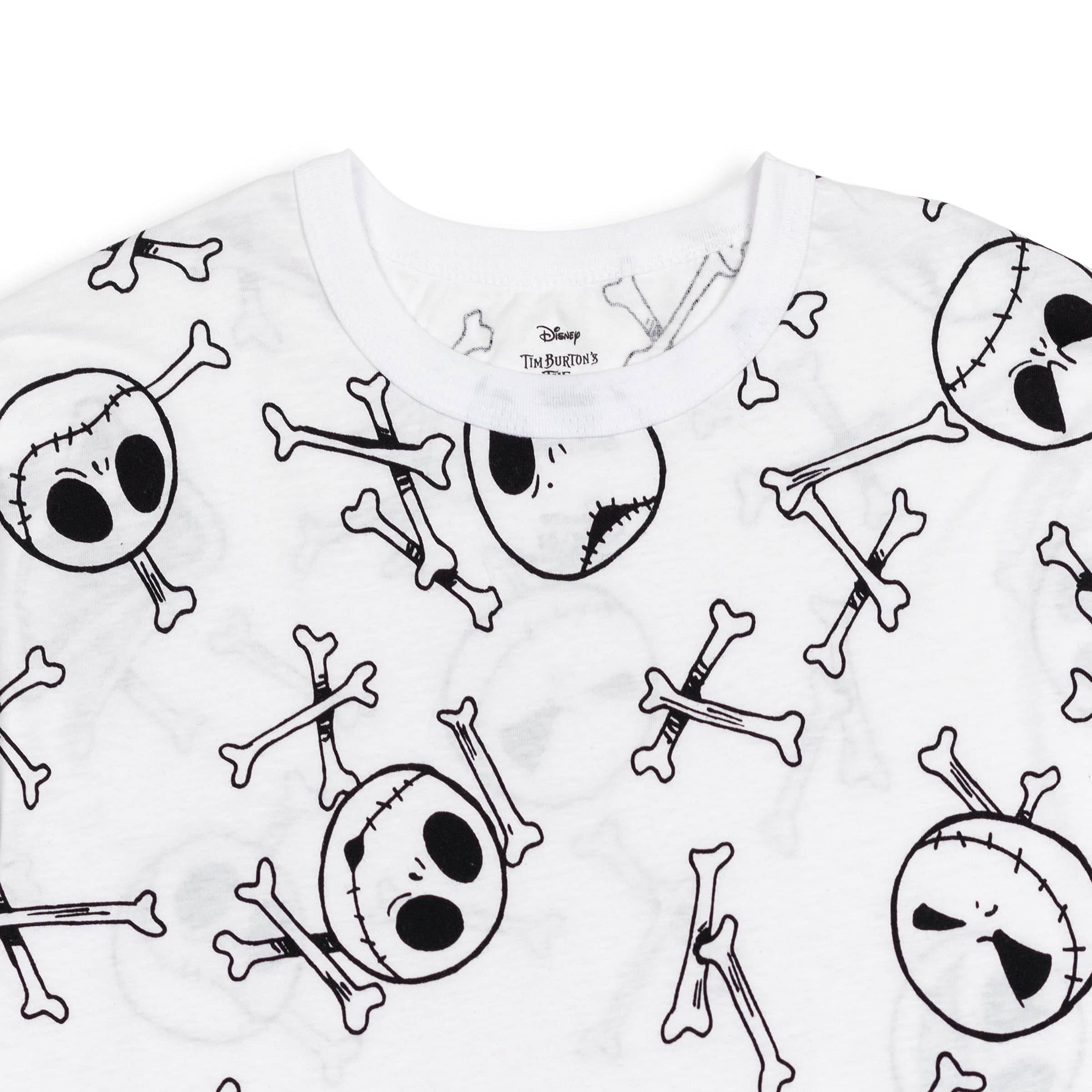 Disney Nightmare Before Christmas Jack Skellington Big Boys 2 Pack Long Sleeve T-Shirt 18 Black/Gray
