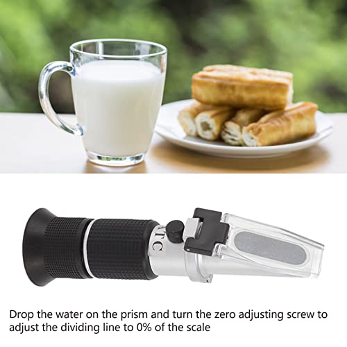 Fruit Sugar Content Measuring Tool, 0β80% Brix Tester Refractometer Portable Adjustable Lens Efficient for Home