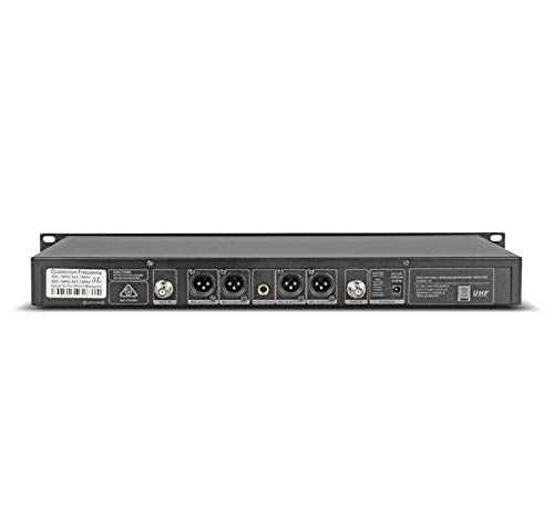 wenwen Frequency B Wireless Microphone System 4 Channel 4 Lavalier 4 Bodypacks 4 Lapel Mic 4 Headsets UHF for Karaoke System Church Speaking Conference Meeting Classroom Wedding Party Meeting School