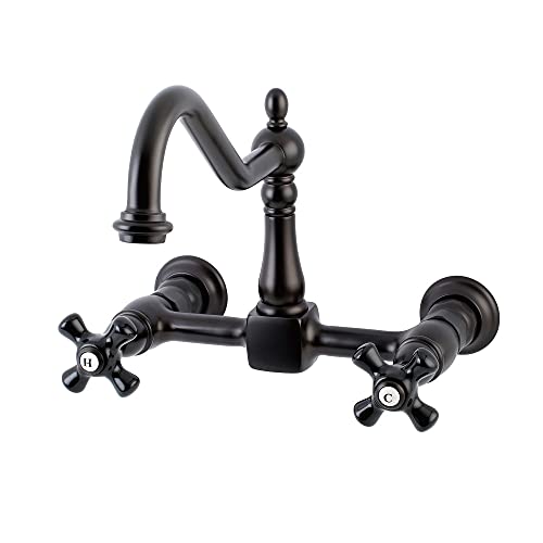 Kingston Brass KS1245PKX Duchess Bridge Kitchen Faucet, 9-7/16", Oil Rubbed Bronze