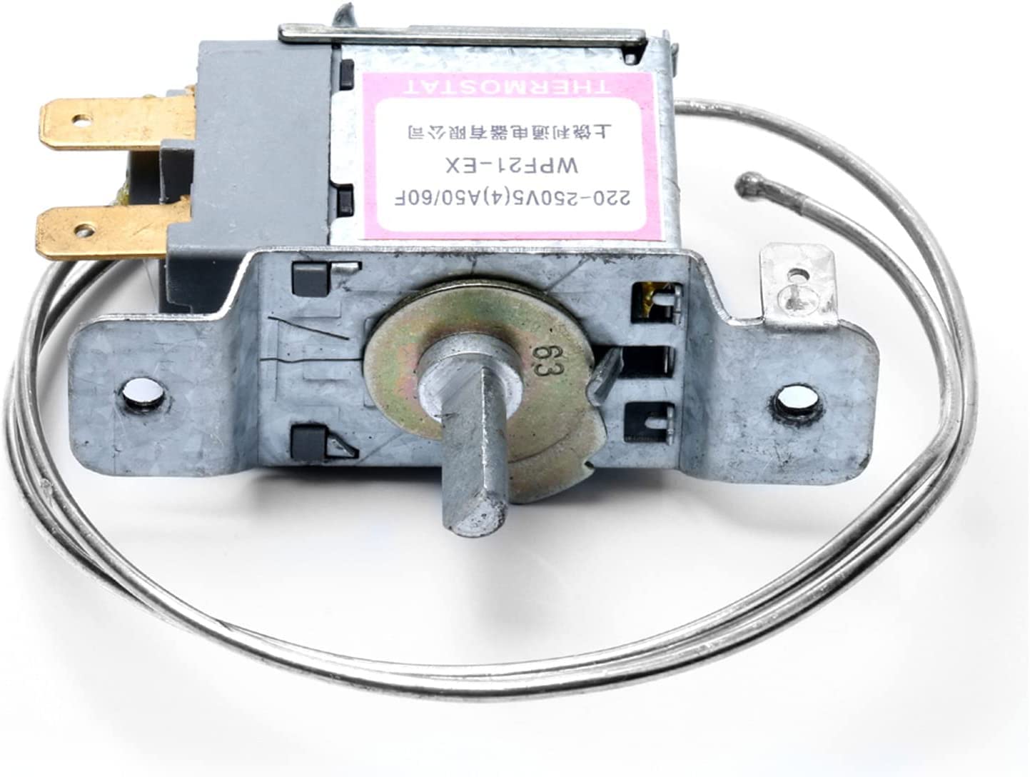 Fridge Freezer Thermostat Refrigerator Cold Temperature Control Universal WPF21-EX 2 Pins Probe 50cm Refrigerator Accessories Replacement