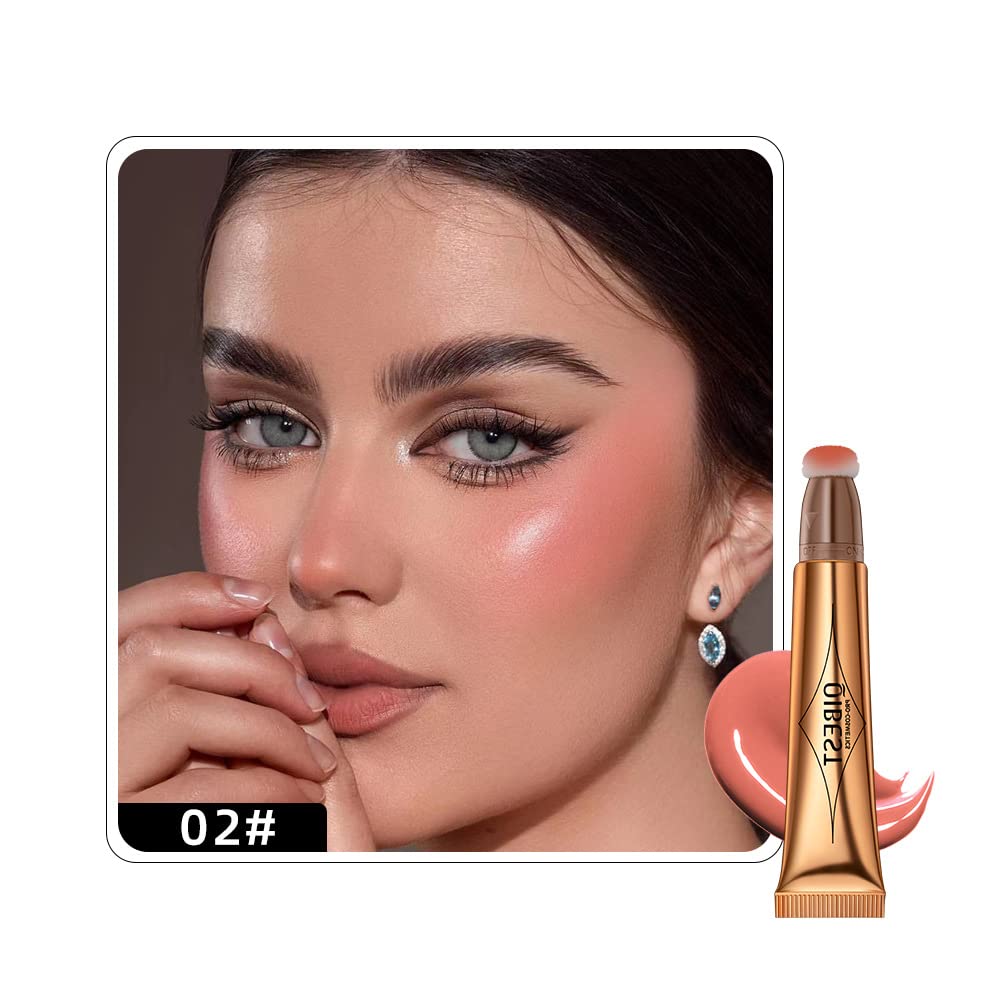Highlighter Beauty Wand, Shimmer Liquid Face Highlighter, Smooth Creamy Liquid Highlighter Stick with Soft Cushion Applicator, Waterproof Body Face Glowing Highlighter Makeup(3pcs)