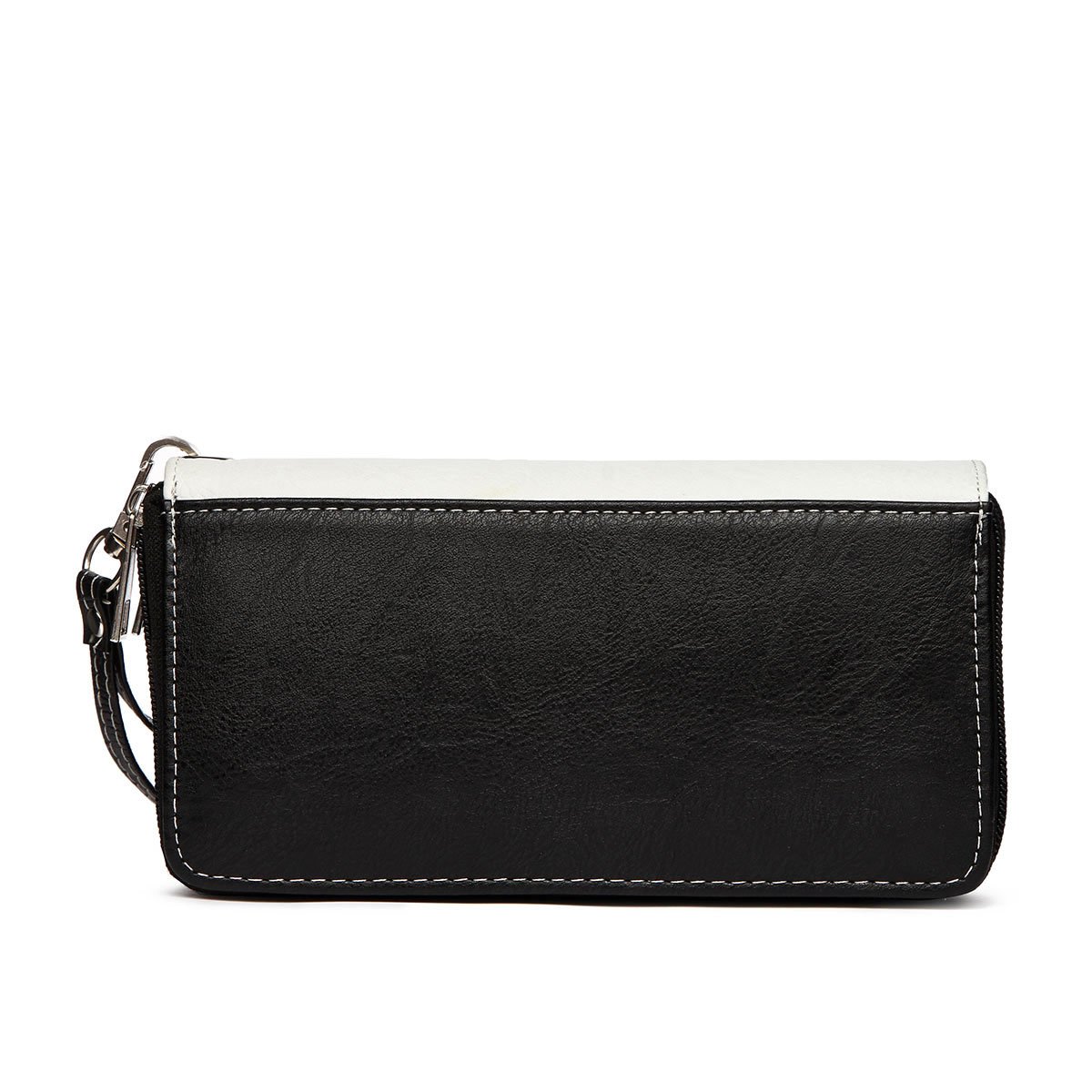 Western Style Spring Butterfly Floral Laser Cut Women Country Wallet Black
