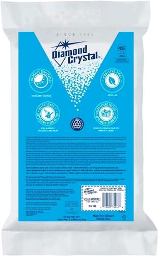 Diamond Crystal Solar Natural Water Softener Salt, 50 lb (2 Pack)