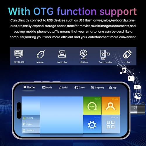 DAUERHAFT Cell Phone, Unlocked Smartphone 3G Network 4GB 64GB OTG Compatible with Phone Case Cover Earphone for Make Phone Call (#2)